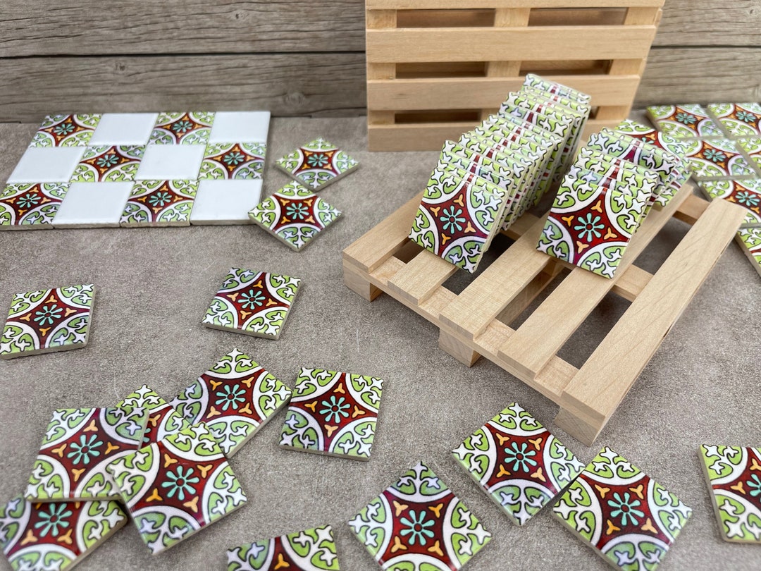 Dollhouse Flooring, Hobby Miniatures Floor Tiles, 1:12 Scale Small ...