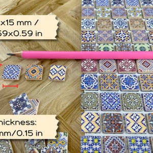 Small Stone Tiles for Use in Art Projects, Dollhouse Flooring, Mosaic ...