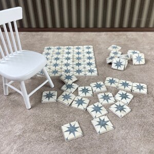 Dollhouse Tile Flooring, Hobby Miniatures Floor Tiles, Antique ...