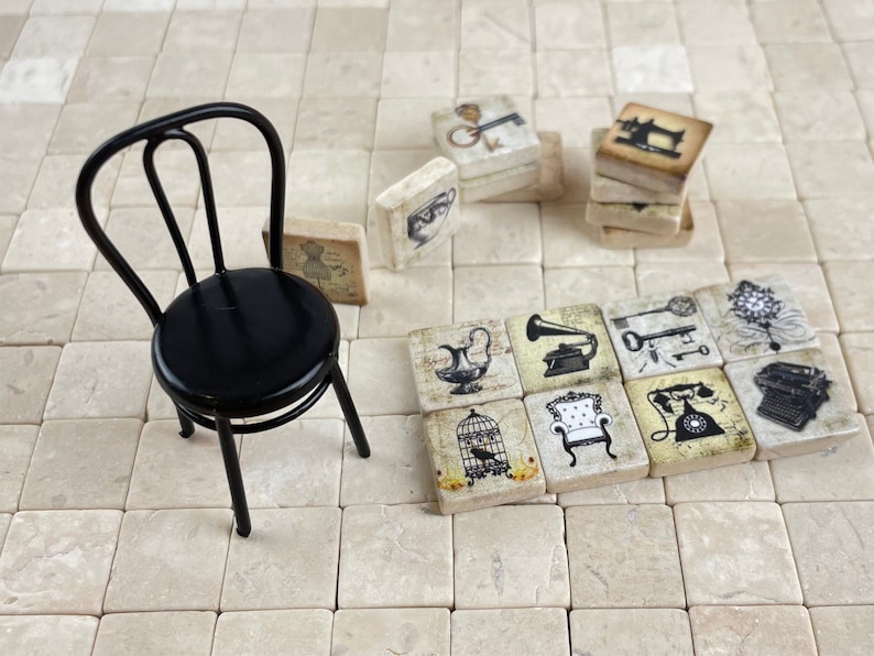 Dollhouse Stone Tiles - Miniature Tiles for Realistic Flooring - 1:12 ...