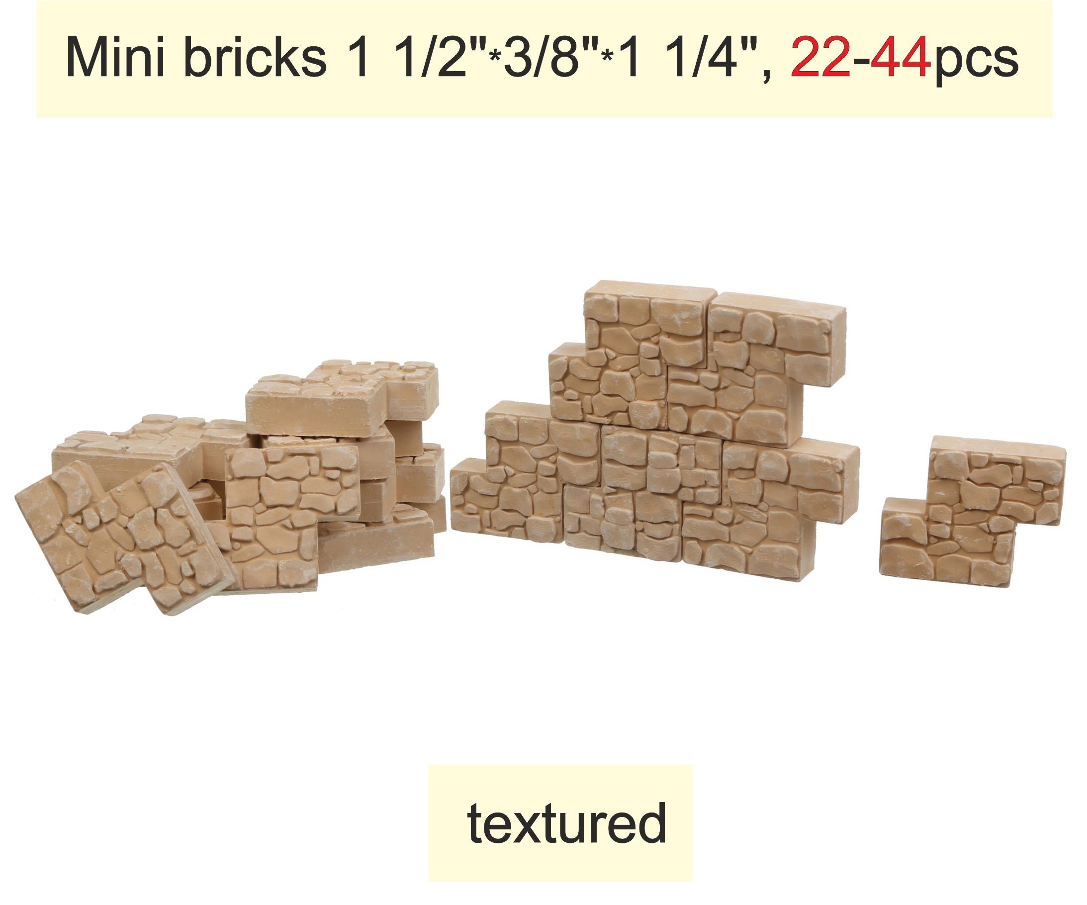 Mini Bricks Mini Pavers Miniature Bricks Dollhouse Bricks | Etsy