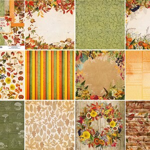 Scrapbook Paper/scrapbook Paper Pack/autumn Paper/scrapbooking Paper ...