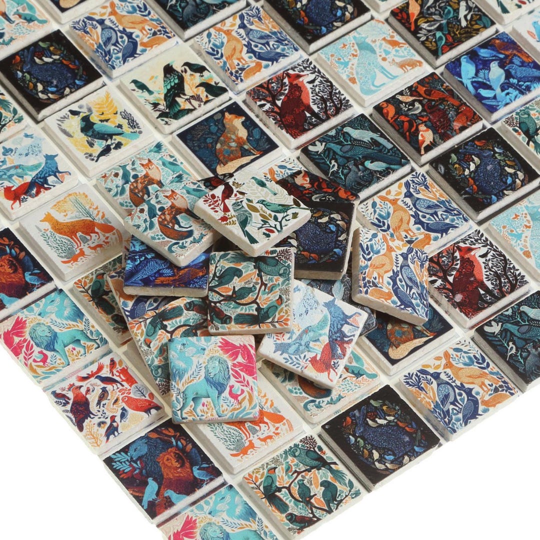 Miniature Stone Tiles, Crafts Wall Mosaics, 1:12 Scale Small Square ...