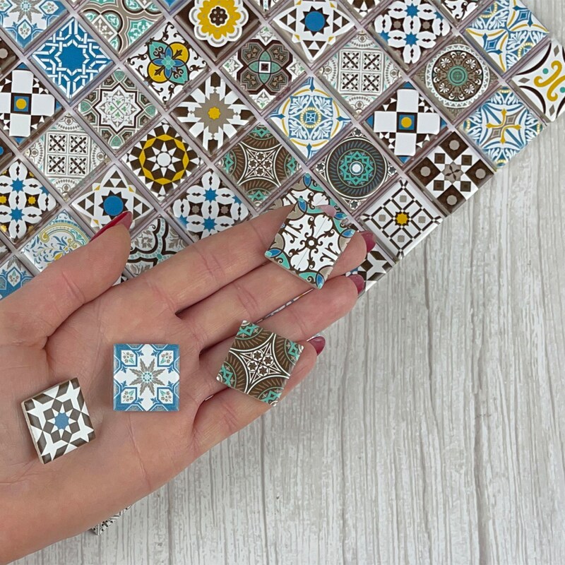 1 Inch Glass Tiles - Etsy