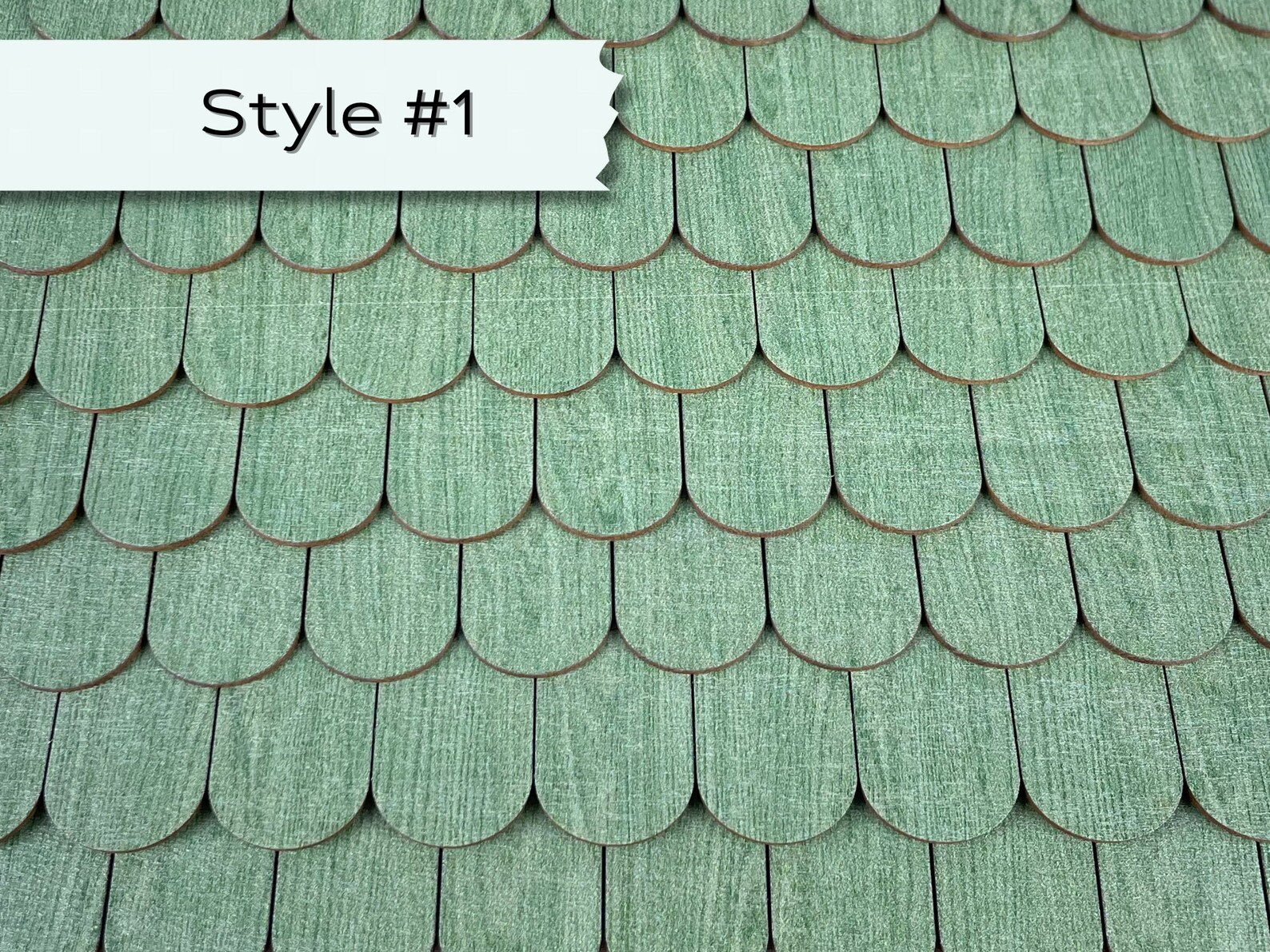 Dollhouse Wooden Roof Shingles, Authentic Miniature Roofing Tiles for a ...