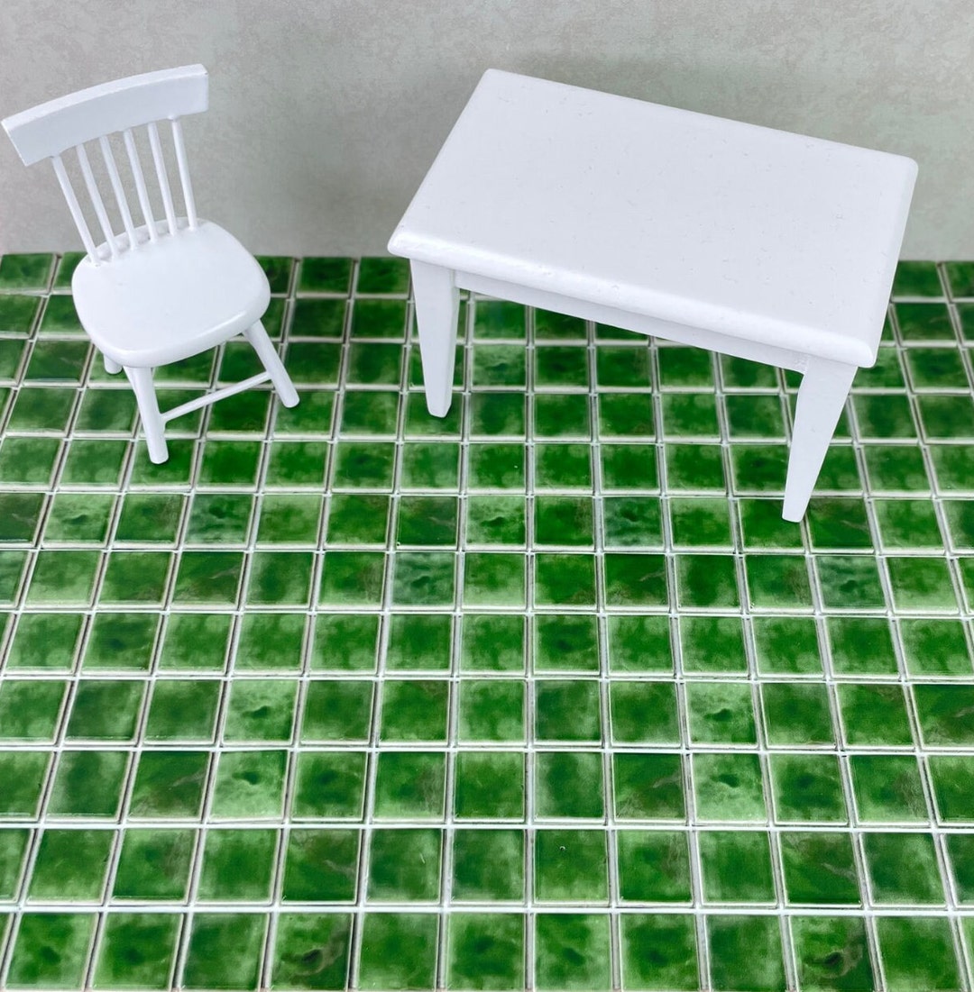 Dollhouse Tile Flooring, Hobby Miniatures Floor Tiles, Antique ...
