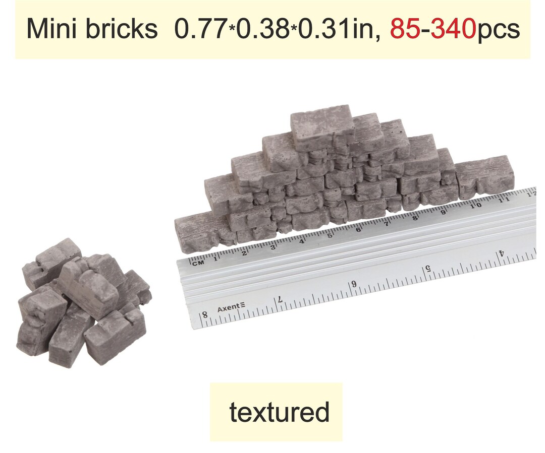 Mini Bricks, Mini Pavers, School Project, Miniature Bricks, Dollhouse ...
