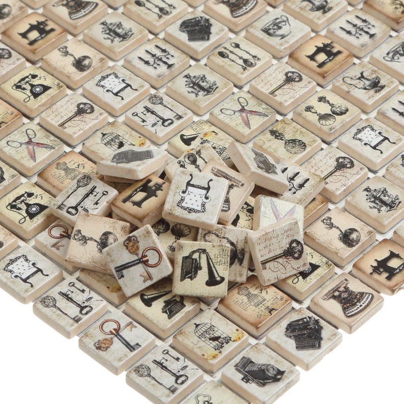 Miniature Stone Tiles, Tiny Square Mosaics, Dollhouse Flooring - Etsy