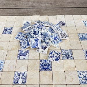 Miniature Stone Tiles, Crafts Wall Mosaics, 1:12 Scale Small Square ...