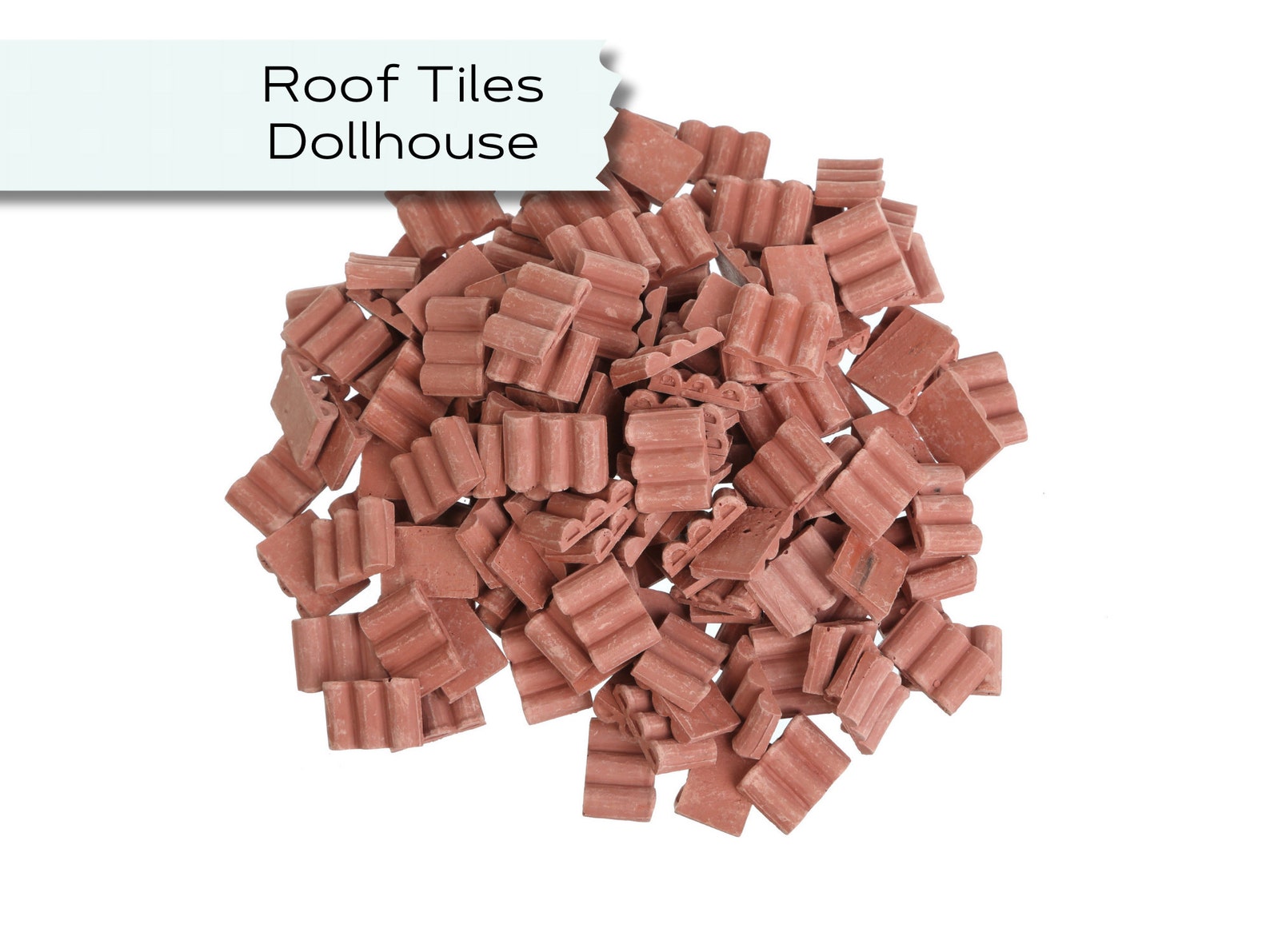 Miniature Roof Tiles, Dollhouse Diorama Scale 1:24 - Etsy
