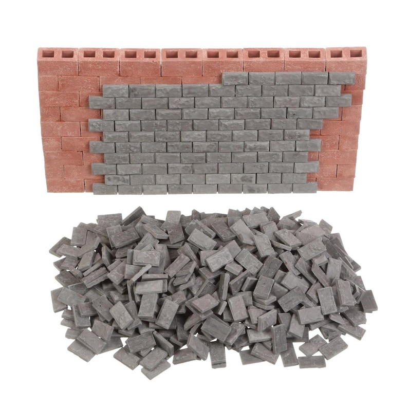 Mini Bricks, Tiny Bricks for Landscaping and Craft, 1/12 Scale ...