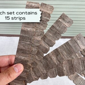 Dollhouse Shingles, Realistic Roofing Project, Authentic Miniature Roof ...