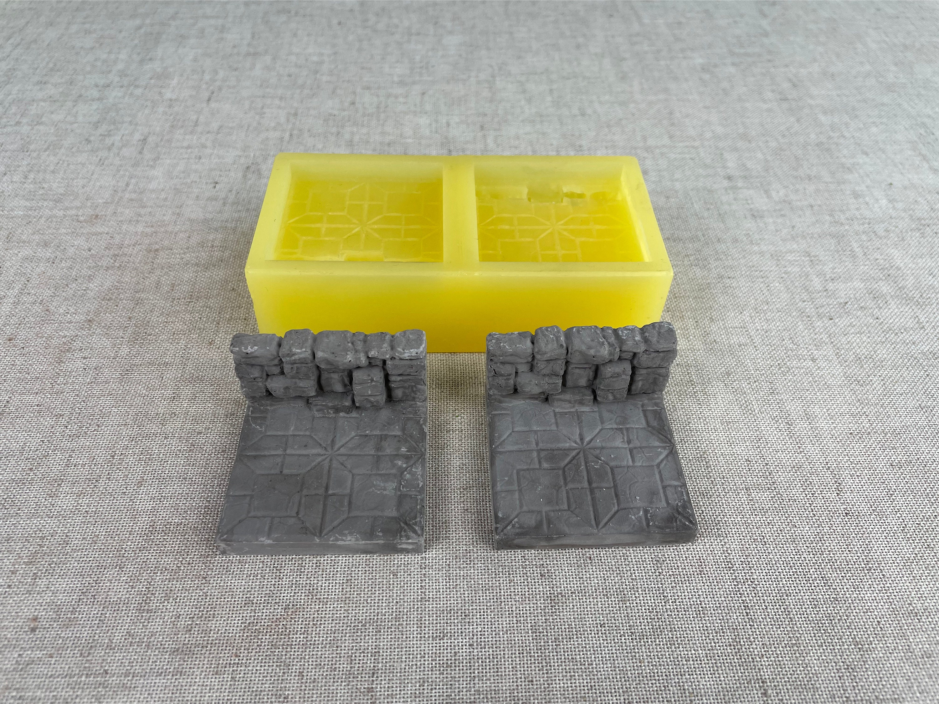 Silicone Dungeon Wall Mold: Dnd Miniature Terrain, Wargame Modular ...