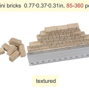 Mini Bricks, Mini Pavers, School Project, Dollhouse Bricks, Miniature ...
