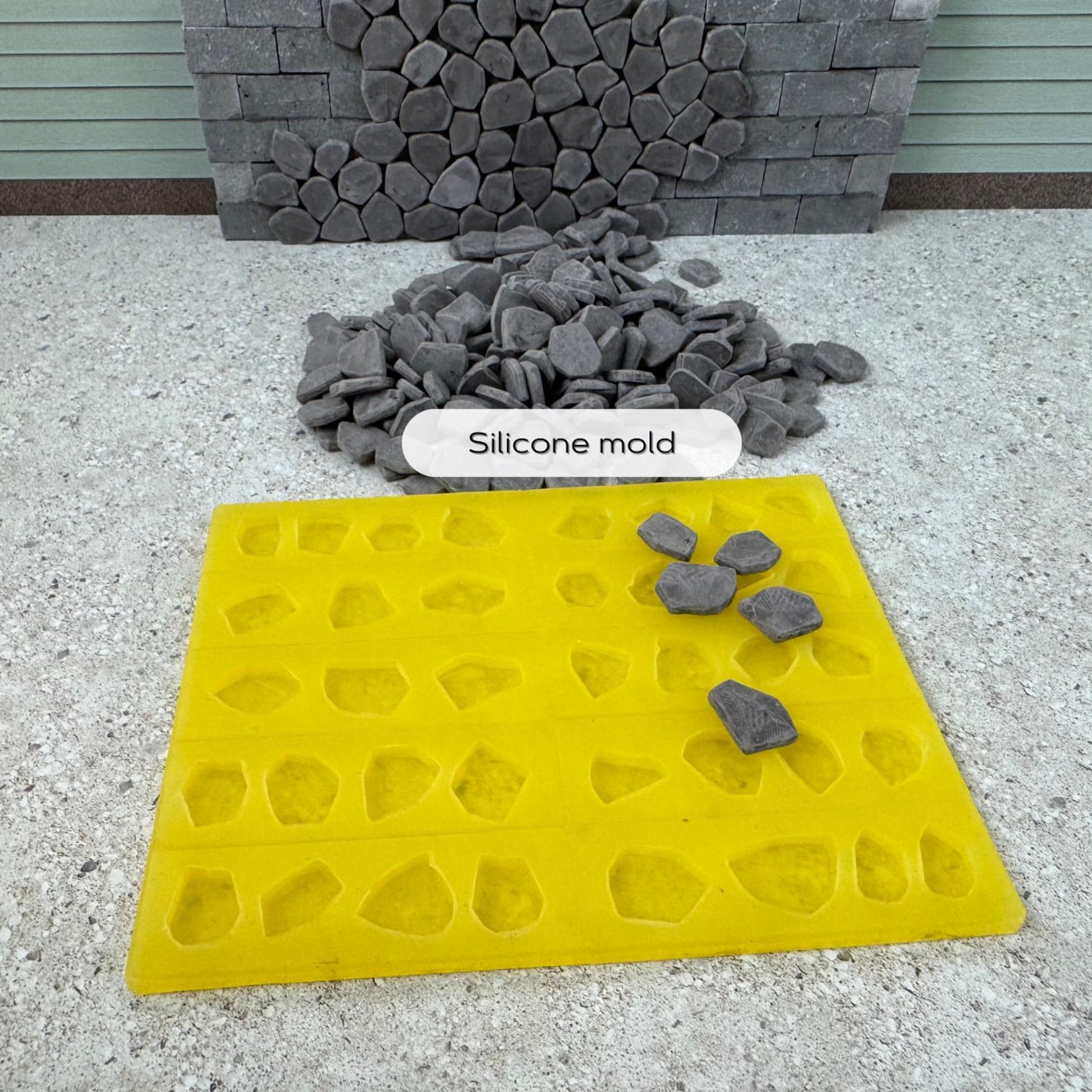 Silicone Mold: Mini Bricks for Crafts, 1/12 Scale Dollhouse Accessories ...