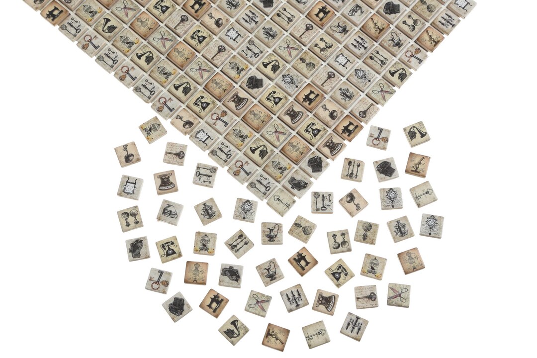 Miniature Stone Tiles, Tiny Square Mosaics, Dollhouse Flooring - Etsy
