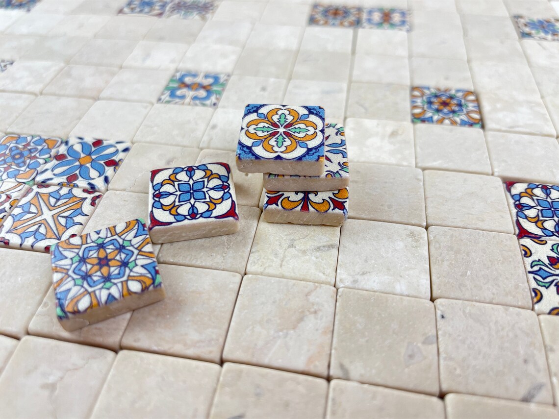 Dollhouse Flooring, Hobby Miniatures Floor Tiles, 1:12 Scale Small ...