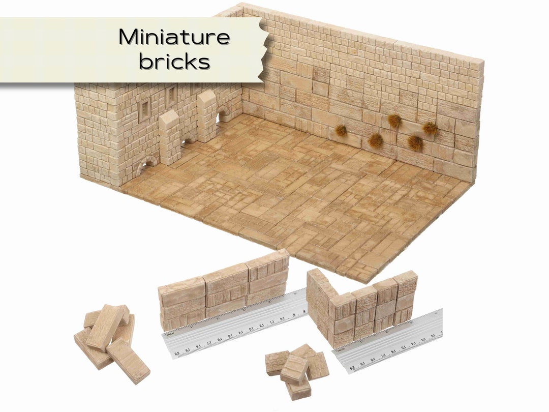 Miniature Bricks, Dollhouse Bricks, Craft Block, Mini Building ...