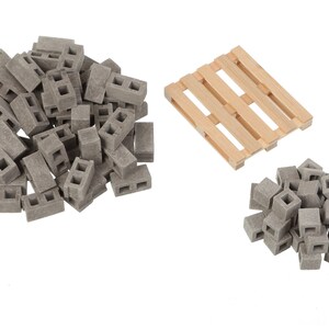 Mini Cinder Blocks With Pallet, 1:12 Scale Diorama Supplies - Etsy