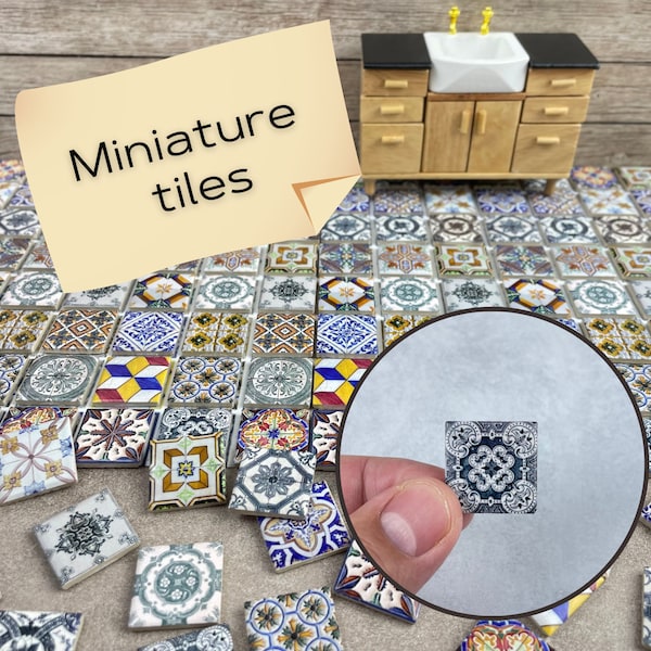 Miniature Ceramic Tiles Doll House - Etsy