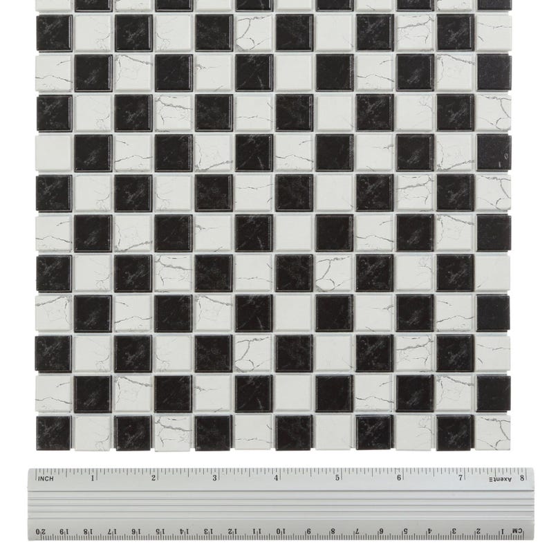 Miniature Dollhouse Flooring Tiles, 1:12 Scale Floor, Small Black and ...