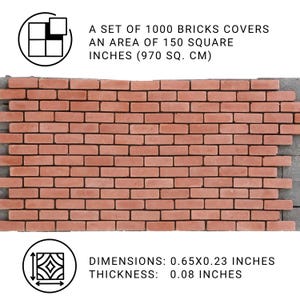 Mini Bricks, Tiny Bricks for Landscaping and Craft, Miniature Floor ...