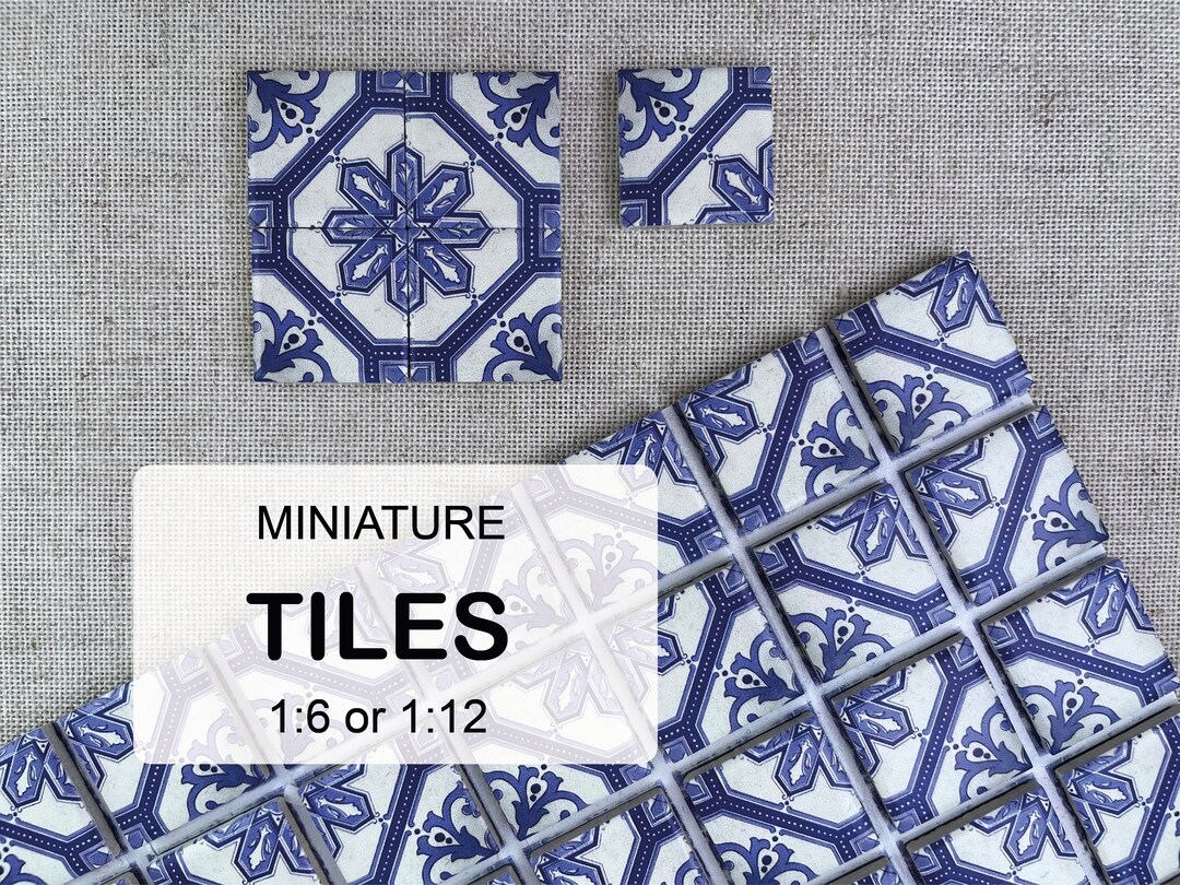 Dollhouse Flooring, Miniature Furniture, Scale Dollhouse 1:12, Stone ...