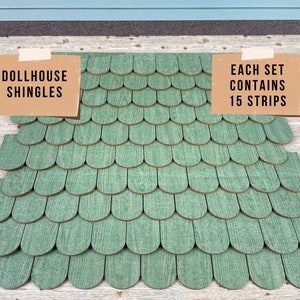 Dollhouse Shingles Realistic Roofing Project Authentic - Etsy