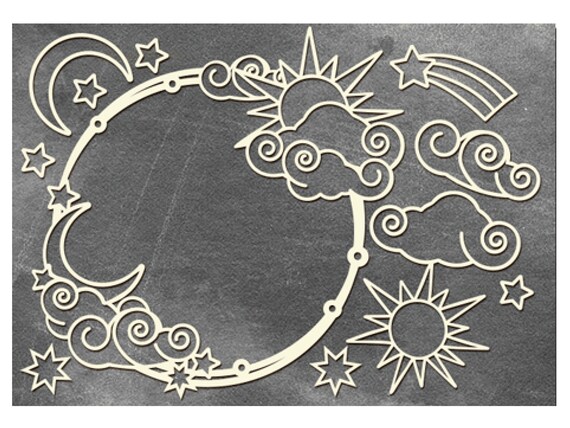 Chipboard/chipboard Pieces in Sets/paper for Scrapbooking/chip - Etsy