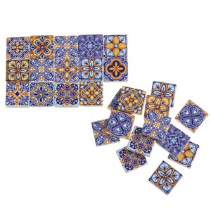 Miniature Stone Tiles, Crafts Wall Mosaics, 1:12 Scale Small Square ...