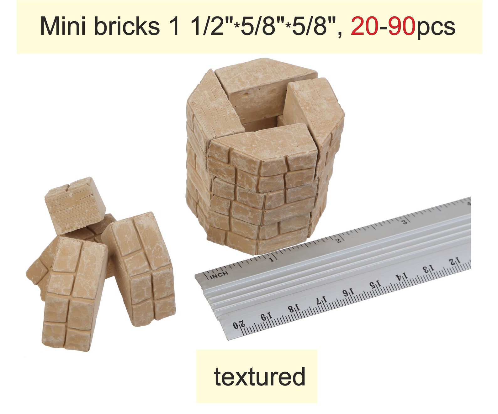 Bricks for Model Stones Walls School Project Diorama Scenery - Etsy
