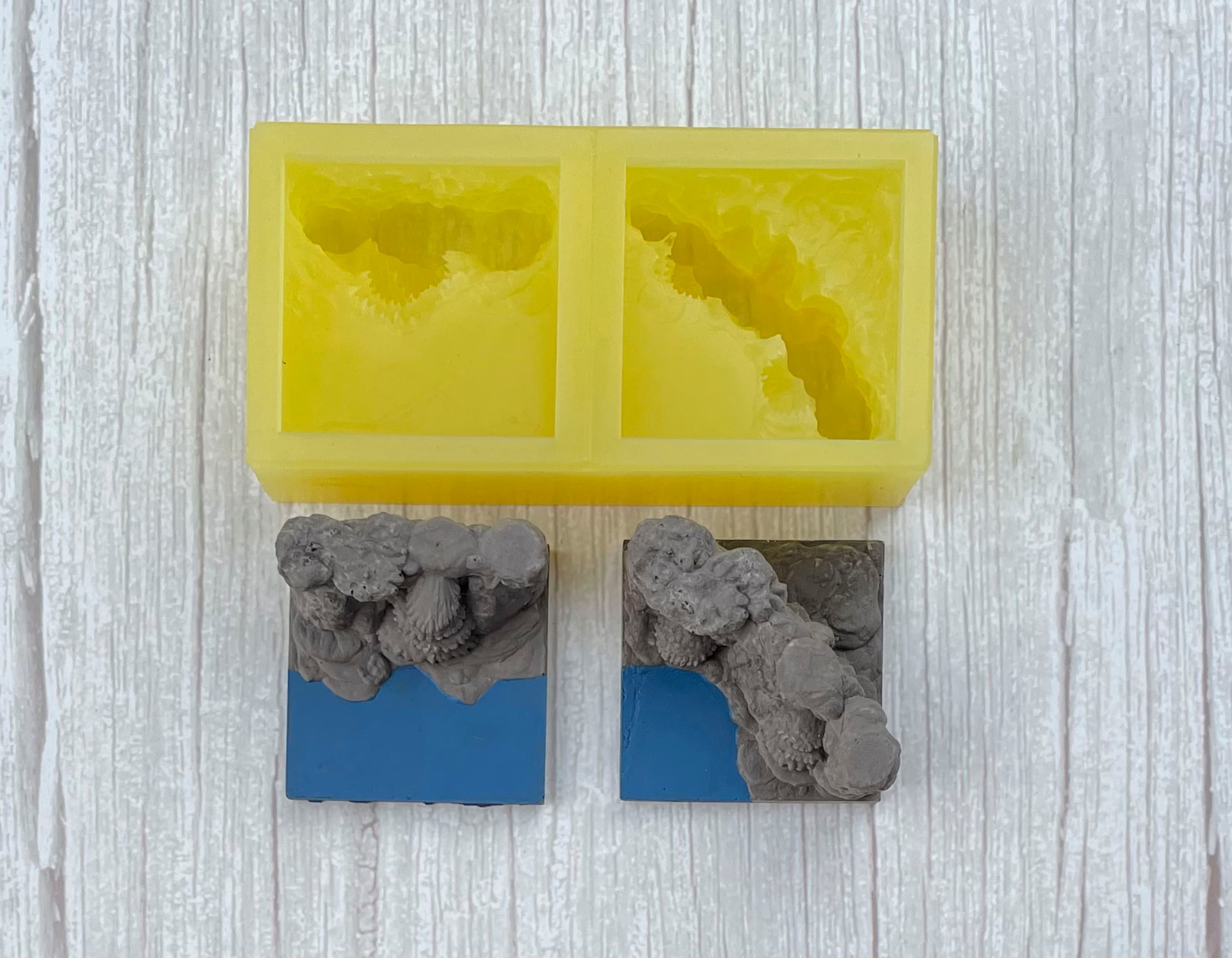 DnD Miniature Terrain Wargaming Silicone mold Modular Walls Pathfinder ...