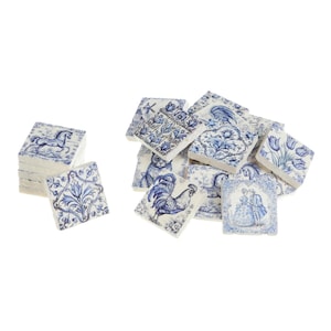 Miniature Stone Tiles, Crafts Wall Mosaics, 1:12 Scale Small Square ...