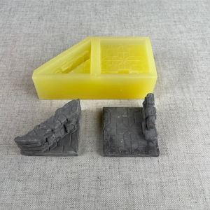 Silicone Dungeon Wall Mold: Dnd Miniature Terrain, Wargame Modular ...