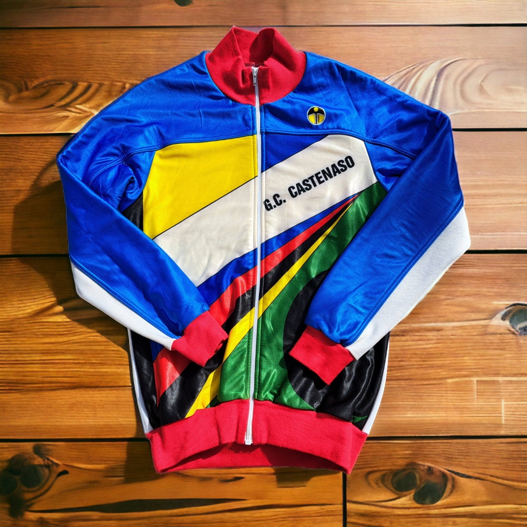 Vintage 80S Giessegi Cycling Sports Jacket Made in Italy Vintage 80S Giessegi Cycling Sports Jacket Made in Italy