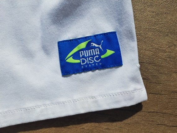 Vintage 90S Puma Disc short tennis shorts inside pock… - Gem