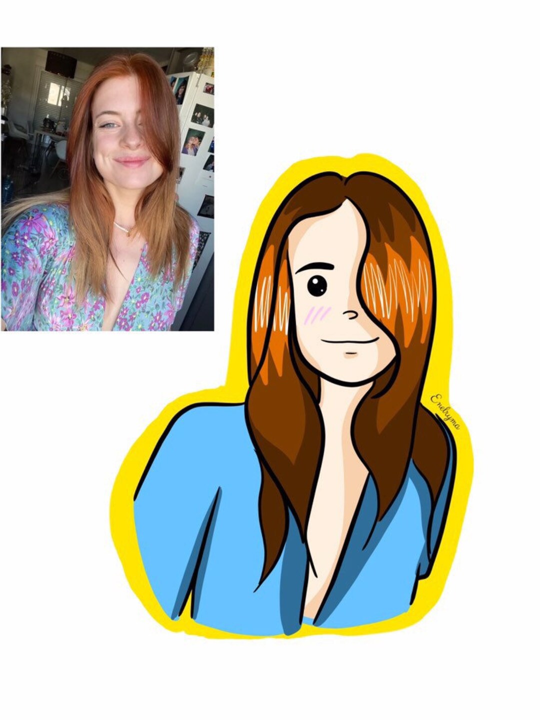 Digital Cartoon Portrait, Cartoon Portrait, Family Portrait, Digital ...