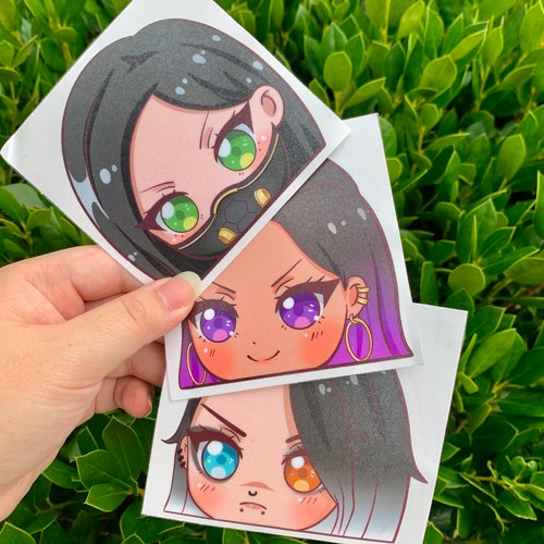 Valorant/viper/reyna/fade Peeking Stickers/car Decals - Etsy