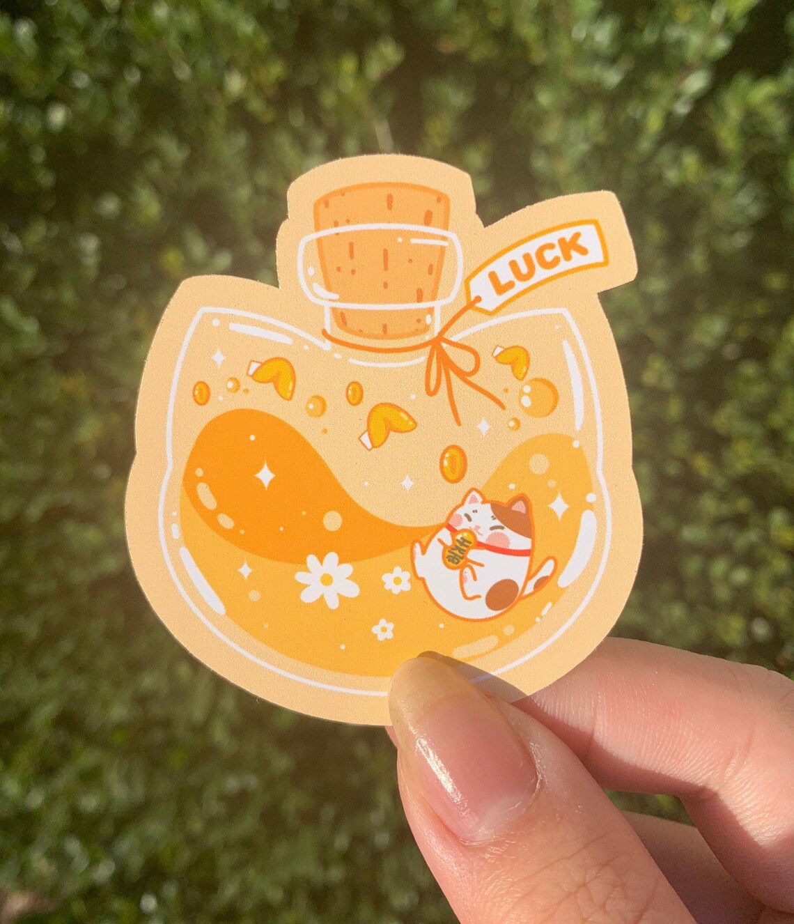 Cat Potion Bottle Stickers Love Potion Sticker Lucky Potion - Etsy