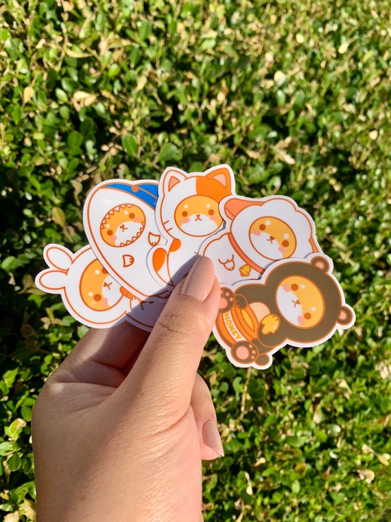 Shiba in Disguise Stickers Shiba Sticker Collection Cute - Etsy