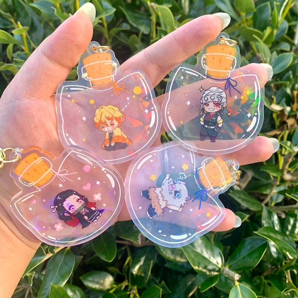 Anime Keychain - Etsy