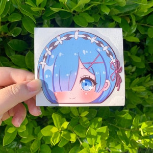 Rem/ram Peeking Stickers/car Decals - Etsy