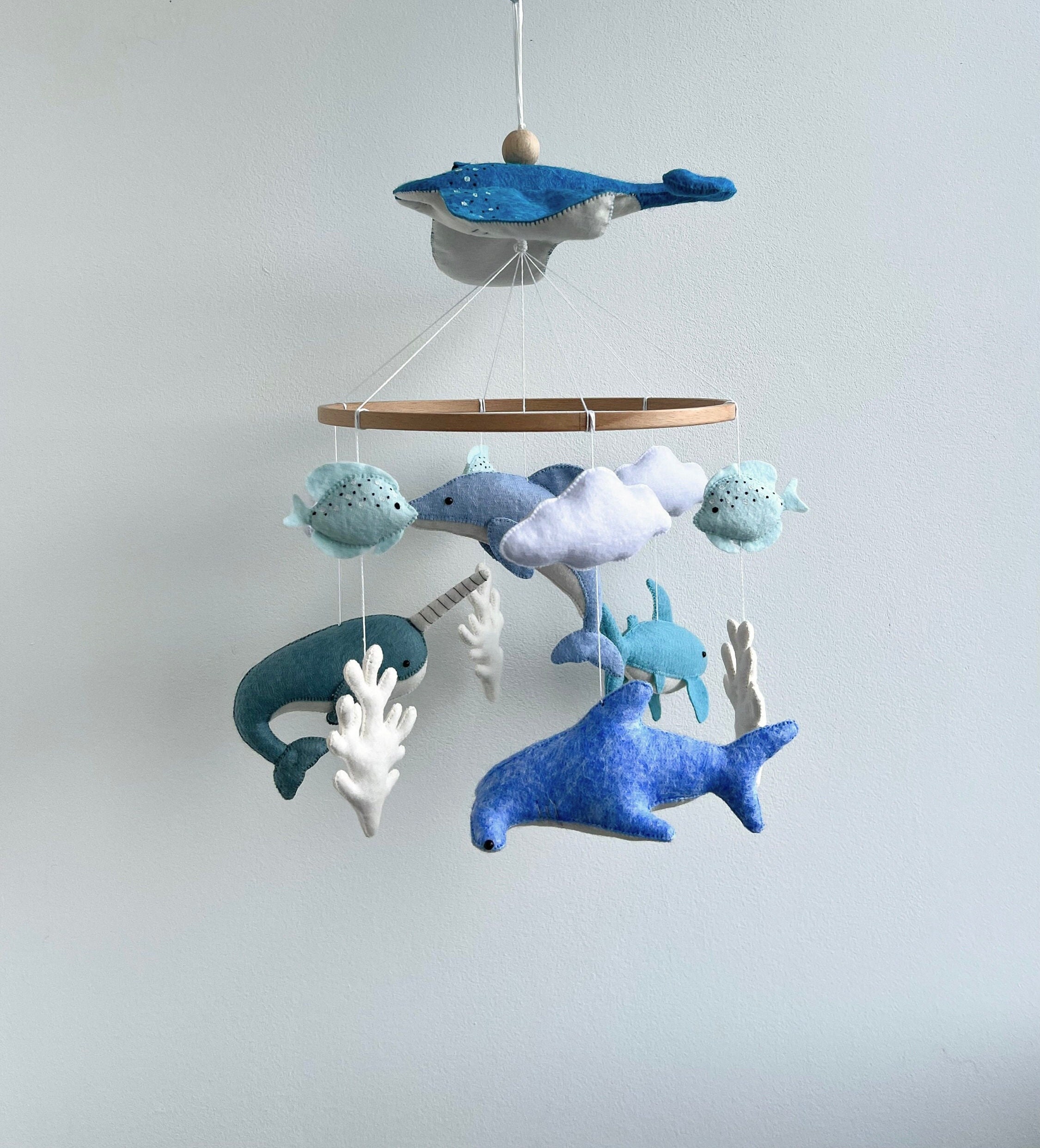 Ocean Baby Mobile, Sea Creatures Cot Mobile Hanging, Pregnancy Gift for ...