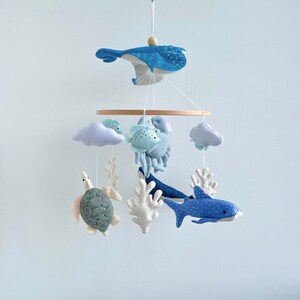 Ocean Baby Boy Mobile, Sea Creatures Cot Mobile Hanging, Nautical ...