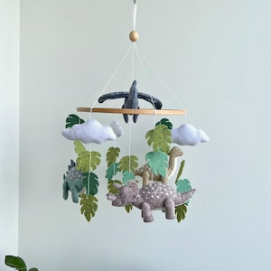 Dinosaur Baby Mobile, Dino Crib Mobile, Baby Mobile Boy, Dinosaurs ...