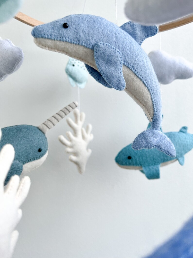 Ocean Baby Mobile, Sea Creatures Cot Mobile Hanging, Pregnancy Gift for ...