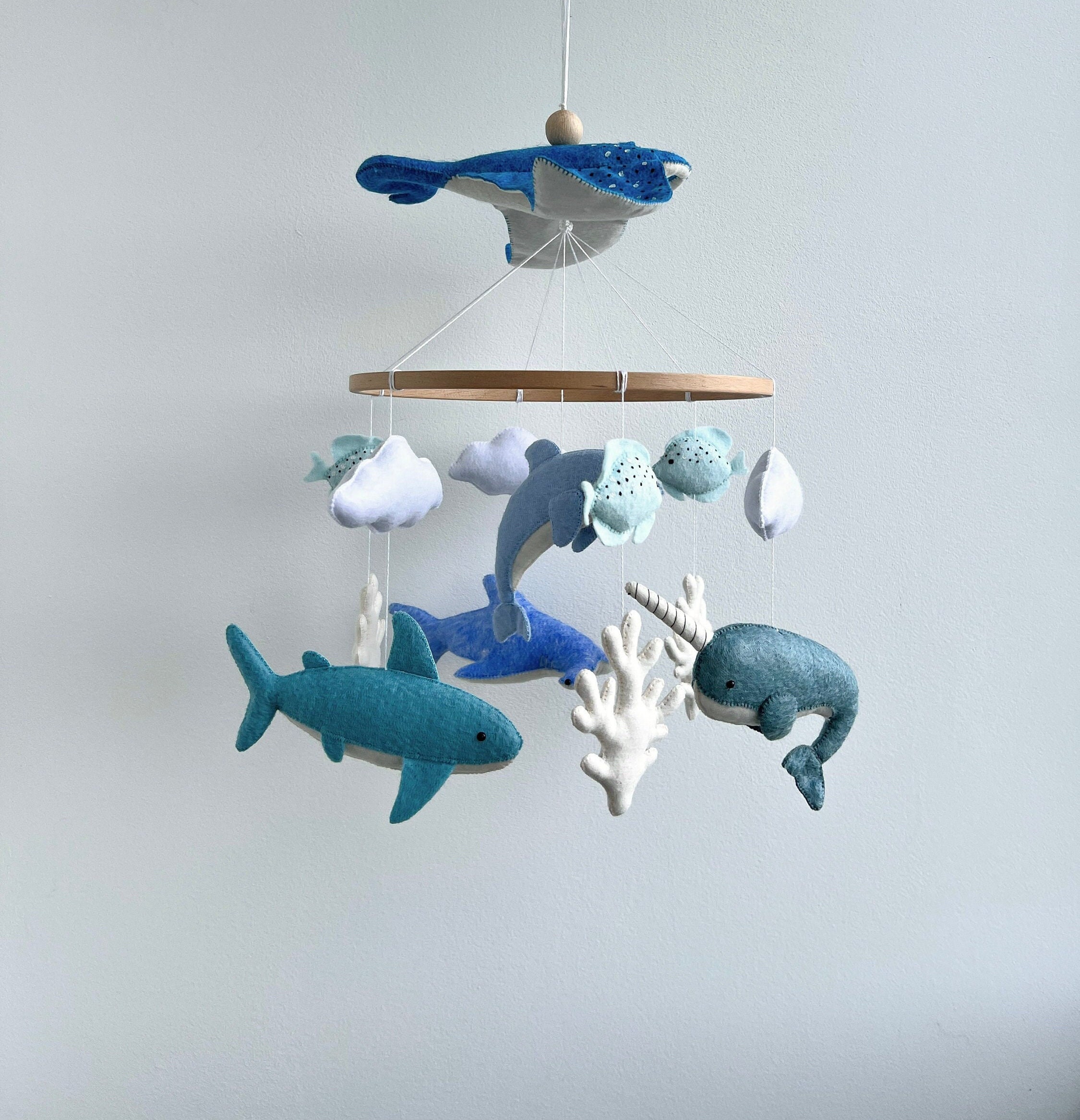 Ocean Baby Mobile, Sea Creatures Cot Mobile Hanging, Pregnancy Gift for ...