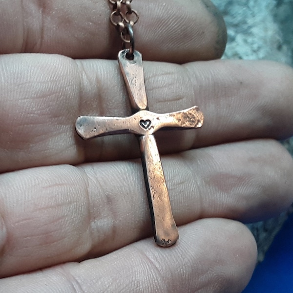 Copper Cross - Etsy