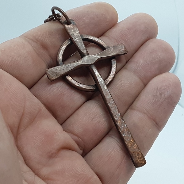 Rustic Cross Pendant - Etsy