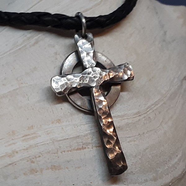 Silver Celtic Cross - Etsy